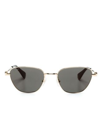 Cartier lunettes de soleil CT0469S &agrave; monture papillon - Or