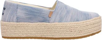 Toms Damen Valencia Flacher Slipper, Pastel Blue Novelty Denim, 42 EU