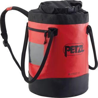 Petzl Bucket 30, Selbstversorgende Haltertasche, Rot, 30 Liters, Unisex-Adult