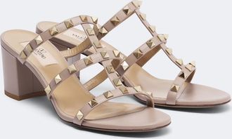 Valentino Garavani Mules Rockstud en cuir
