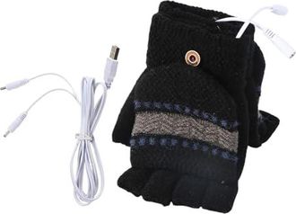 Generic Gants chauffants USB Gants dhiver chauffants - Gants chauds complets et demi-doigts Gants chauffants Gants chauffants - Gants pour ordinateur portable