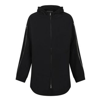 Jacquemus Homme, Vestes, Noir, Taille: M Veste Noire &agrave; Capuche et Fermeture &Eacute;clair