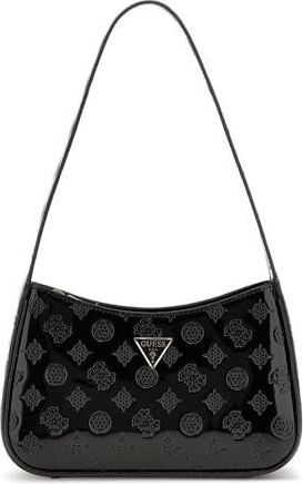 Guess Arnela Sac &agrave; bandouli&egrave;re zipp&eacute; pour femme Taille unique, Logo noir., Taille unique