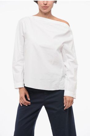 Alaia Popeline Shirt with Buttoned Detail size 38