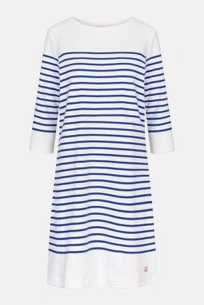 Armor Lux Damen Kleid Ile-Tudy Wei&szlig; Sternblau