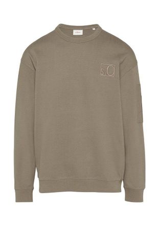 s.Oliver Sweatshirt Sweatshirt Relaxed-Fit-Sweatshirt mit &Auml;rmeltasche