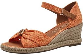 Tamaris Femme 1-28357-42 Sandale cale, Orange, 37 EU