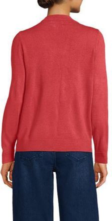 Lands End CashTouch Pullover mit V-Ausschnitt, Damen, Gr&ouml;&szlig;e:32-34 regular, Orange, by Lands End