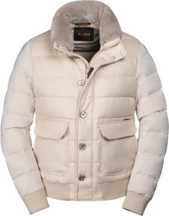 Moorer Homme, Vestes, Beige, Taille: XL Blouson aviateur rembourr&eacute;