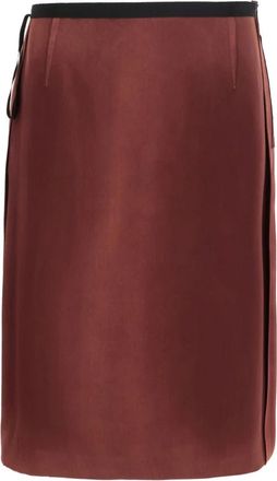 Maison Margiela Femme, Jupes, Rouge, Taille: 40 FR Reverse-effect Skirt