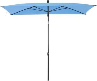 Siena Garden City Push Mittelstockschirm 210x140 cm blau
