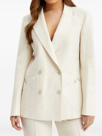 Fay Doppelreihige Cabanjacke - Weiß