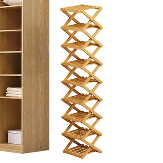 Generic aus Holz - Mehretagiger Schuhorganizer Aufbewahrung | Platzsparende Schuh Aufbewahrung | F&uuml;r Den Einsatz In Schlafzimmer Flur Garage Abstellraum Badez