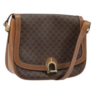 Celine Pre-owned Vintage Canvas Schultertasche - - Pre-owned - Damen - Braun - ONE SIZE