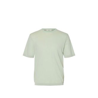 Selected T-shirt manches courtes en coton et lin