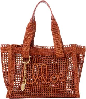 Chlo&eacute; Femme, Sacs, Rouge, Taille: ONE Size Summer Banana East-West Tote Bag