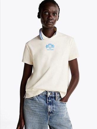 Tommy Hilfiger Haut polo coupe standard à fermeture au dos