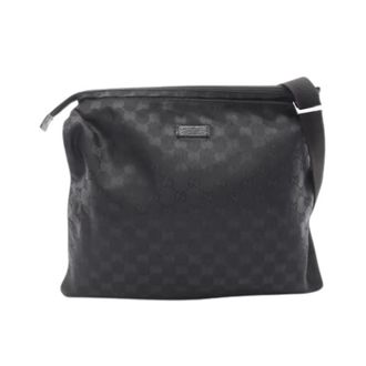 Gucci Pre-owned Vintage Canvas Shoulder Bag - - Pre-owned - Damen - Schwarzk - ONE SIZE