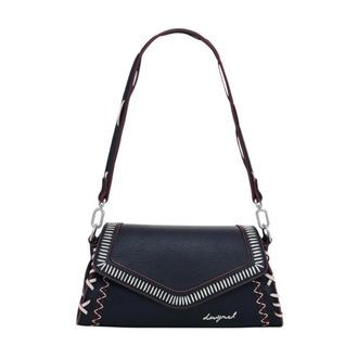 Desigual Femme, Sacs, Noir, Taille: ONE Size Sac &agrave; main en poly&eacute;thyl&egrave;ne au design minimaliste