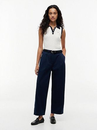 Tommy Hilfiger Chino &agrave; jambe barrel d&eacute;lav&eacute;