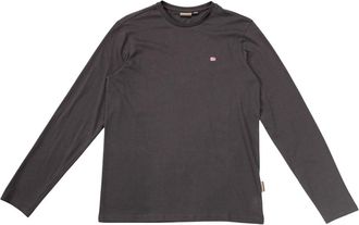 Napapijri Salis Jersey Langarm-T-Shirt - - Tops - Herren - Schwarzk - M