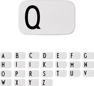 DESIGN LETTERS Buchstaben Brotdose für Kinder, Erwachsene A-Z | Lunchbox BPA frei | Lunchbox Erwachsene | Personalisierte Geschenke | Ideal als Snackbox, Frühstücksb