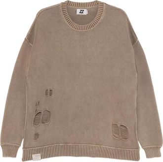 Izzue pull à patch logo - Tons neutres