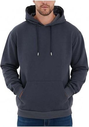 Comeor Sweat &agrave; capuche pour homme, gris fonc&eacute;, S