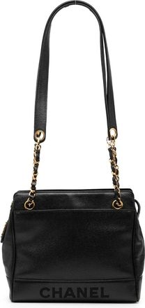 Chanel Hobo Bags - Caviar Logo Chain Shoulder Bag - Gr. unisize - in Schwarz - f&uuml;r Damen