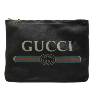 Gucci Pre-owned Sac bandouli&egrave;re en cuir imprim&eacute; - Femme - Pre-owned - Noir - Taille: ONE Size