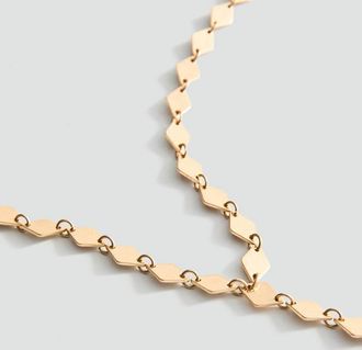 Mango Collier avec pendentif m&eacute;tallique or - Femme - Taille unique - MANGO