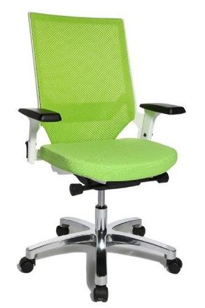 Topstar Topstar Bürodrehstuhl, Bezugsstoffe: (100% Trevira CS), Fußkreuz: Aluminium poliert, Apfelgrün