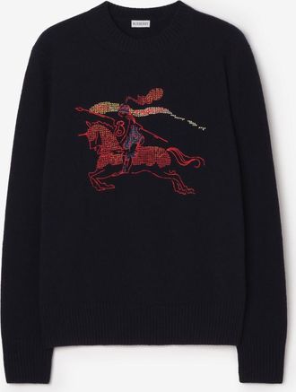 Burberry Pull en laine et cachemire à broderie croisée EKD, Size: XXXL