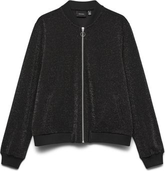 Vero Moda Damen Vmberlin Coco Ls Glitter Bomber Noos, Black, m