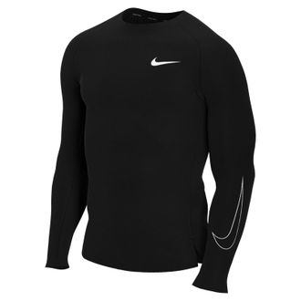 Nike Nike Mens M NP DF Tight TOP LS Sweatshirt, Black/White, 4XL