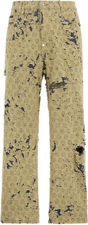 Philipp Plein Homme, Jeans, Beige, Taille: W38 Destroyed Beach Boy Fit Jeans Monogram