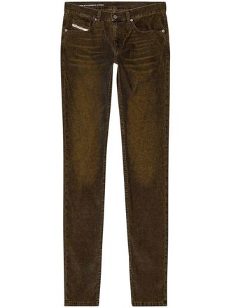 Diesel jean D-Strukt &agrave; effet d&eacute;lav&eacute; - Marron