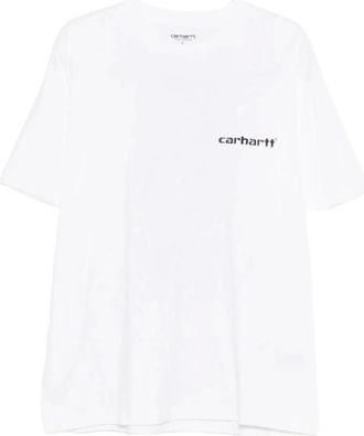 Carhartt Work in Progress Homme, Tops, Blanc, Taille: XL S/S Caps T-Shirt