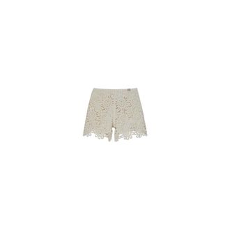Liu Jo Femme, Shorts, Beige, Taille: 36 FR Short en macram&eacute;