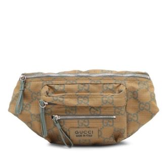 Gucci unisex, Pre-owned, Brun, Taille: ONE Size Sac Banane en Nylon Pre-owned
