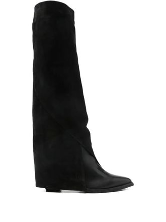 Julie Dee bottines en daim 85 mm - Noir