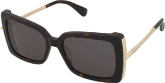 Max Mara unisex, Accessoires, Brun, Taille: 53 MM Lunettes de soleil