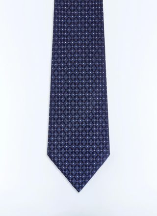Fursac Cravate en jacquard de soie &agrave; motif - Taille Unique - Homme