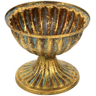 Yardwe Eisenblumentopf Vintage Retro Pflanzer Dekorative Vase Hochzeitsdeko Desktop Blumentopf FüR Blumenarrangement Und Pflanzen Zuhause Balkon