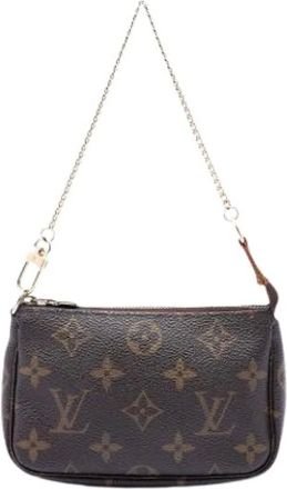 Louis Vuitton Mini Pochette Accessoires Pre-owned - Femme - Pre-owned - Brun - Taille: ONE Size