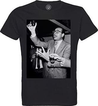 Fabulous T-Shirt Homme Col Rond Jacques Chirac Vintage Toast Boit de lAlcool President France