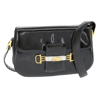 Celine Sac bandouli&egrave;re en toile enduite Pre-owned - Femme - Pre-owned - Noir - Taille: ONE Size