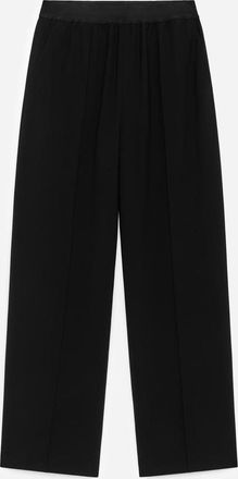 Arket Twill-Hose Mit Elastischem Bund -Schwarz
