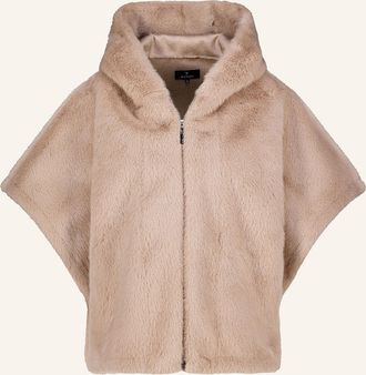 Monari Monari Kunstfell-Cape beige