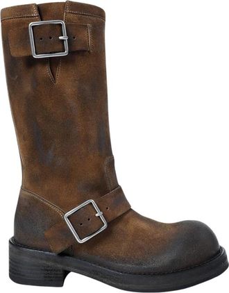 Ann Demeulemeester Femme, Chaussures, Brun, Taille: 37 EU Sarith Engineer Bottes Biker &agrave; Boucles